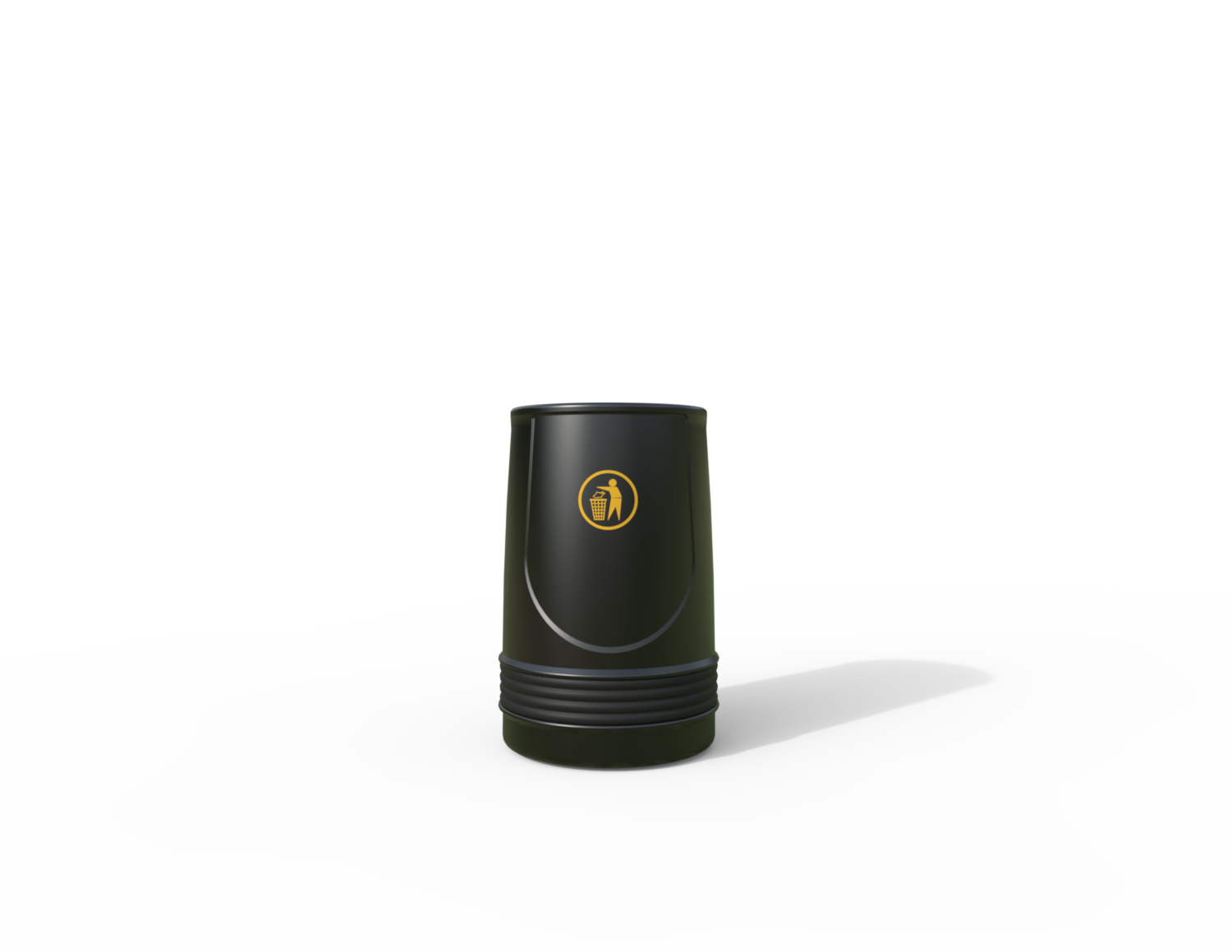 Falcon Traditional Floor Mounted Litter Bin 90L | Outdoor Litterbins ...